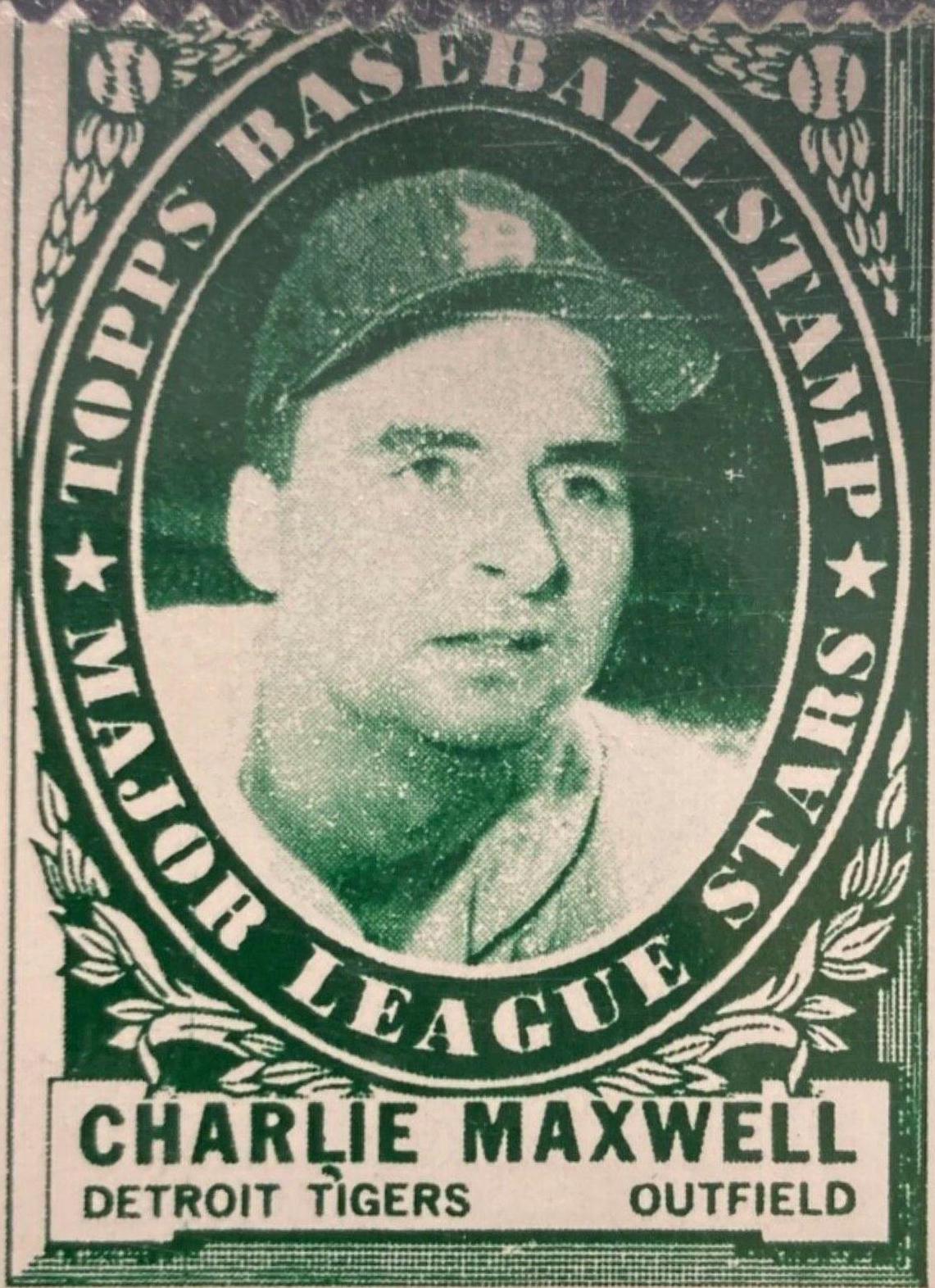 Charlie Maxwell Prices | 1961 Topps Stamps | Baseball Cards