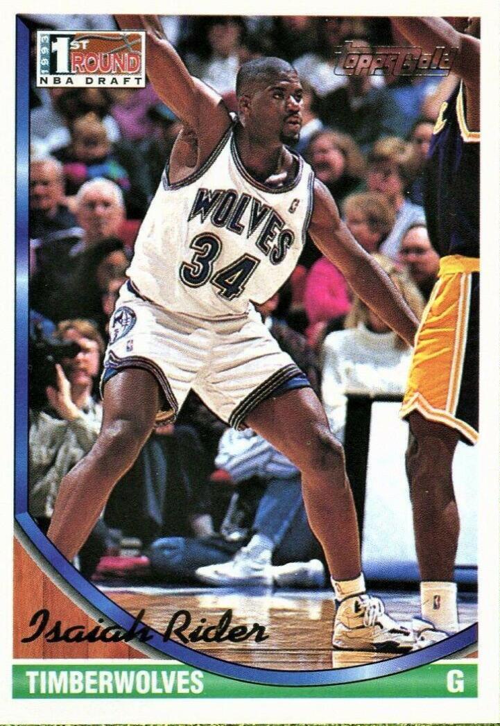 Isaiah Rider #322 Prices | 1993 Topps Gold | Basketball Cards