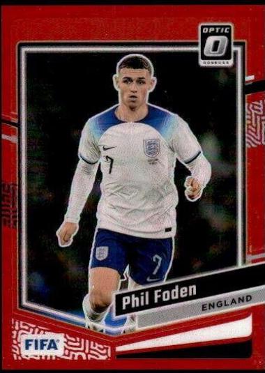 Phil Foden [Red Optic] #12 Prices | 2023 Donruss | Soccer Cards