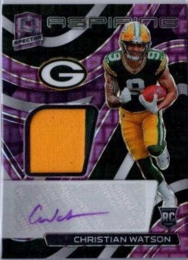 Christian Watson [Purple] #APA-CWA Prices | 2022 Panini Spectra ...