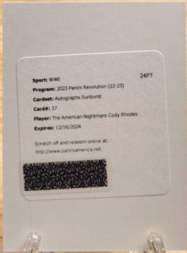 The American Nightmare Cody Rhodes [Sunburst] #AG-CDR Prices | 2023 ...