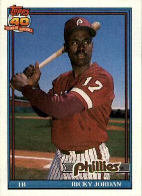 Ricky Jordan #712 Prices | 1991 Topps | Baseball Cards