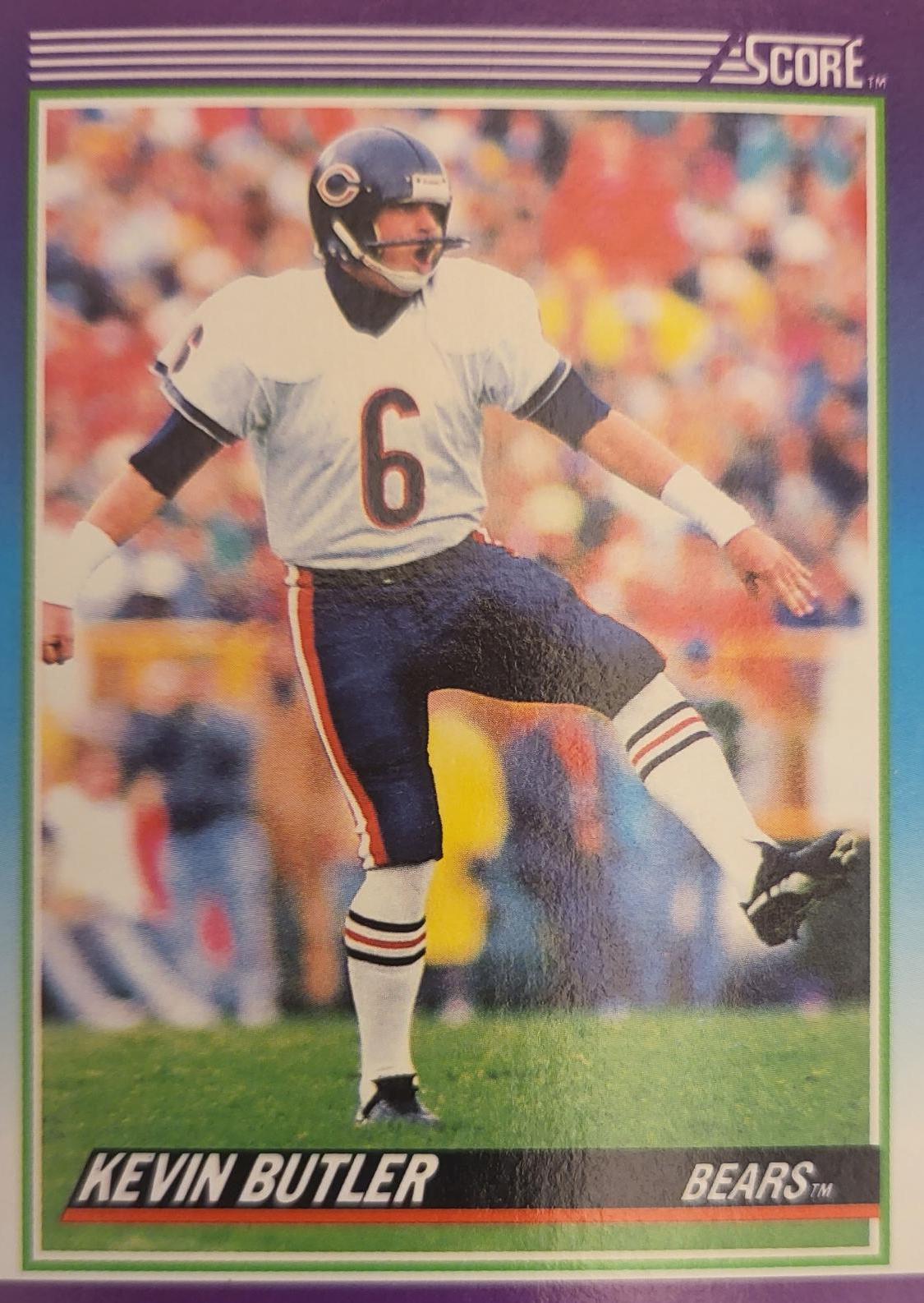 Kevin Butler [Helmet] #134 Prices | 1990 Panini Score | Football Cards