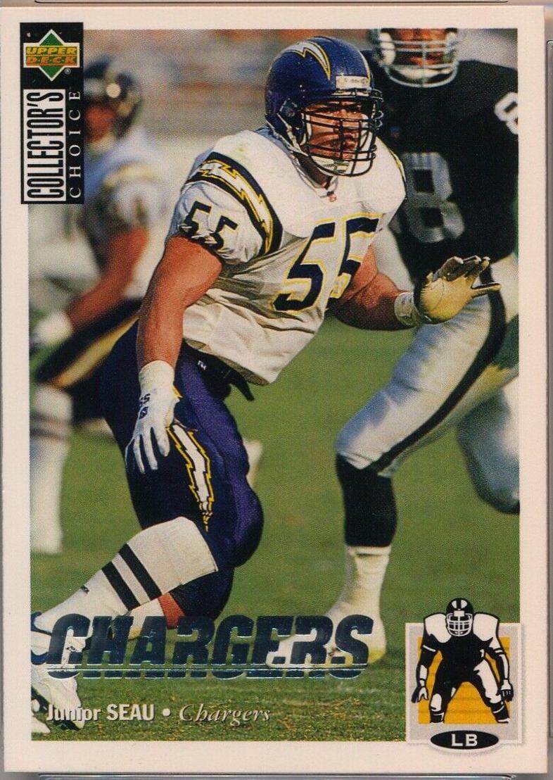 Junior Seau [Silver] #186 Prices | 1994 Collector's Choice | Football Cards