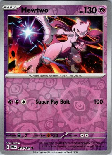 Mewtwo [Reverse Holo] | Ungraded | Pokemon Stellar Crown