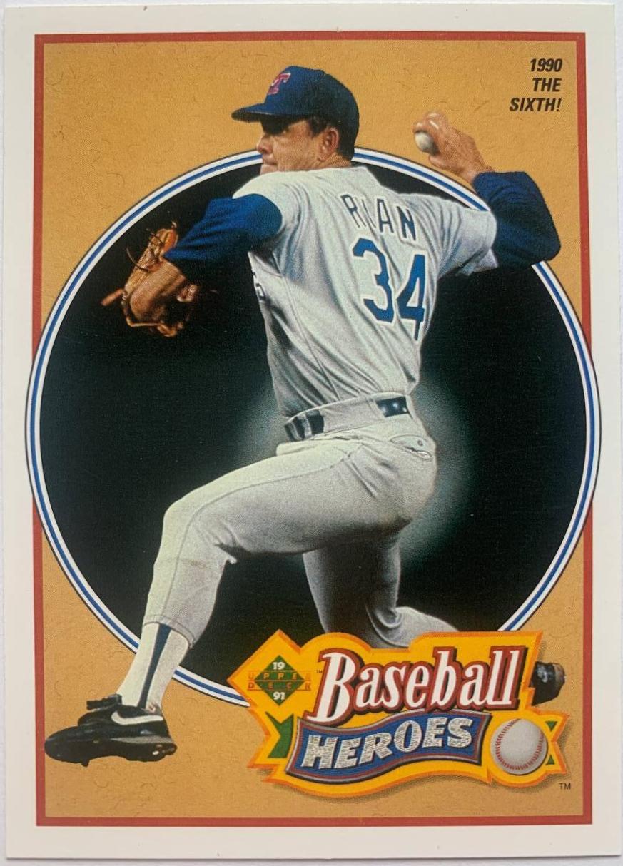 1990 the Sixth #16 Prices | 1991 Upper Deck Heroes Nolan Ryan ...