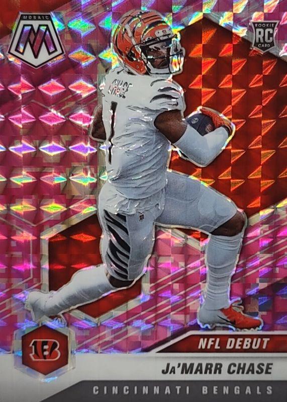 Ja'Marr Chase [Camo Pink Mosaic] #247 Prices [Rookie] | 2021 Panini ...