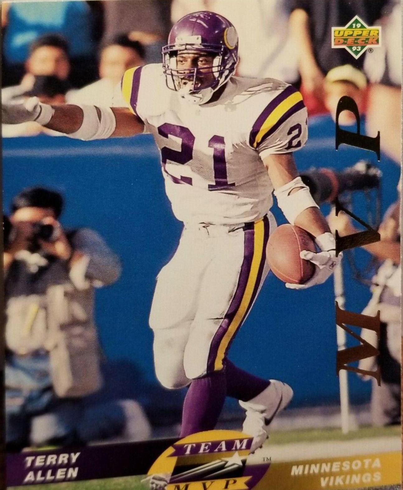 Terry Allen #TM28 Prices | 1993 Upper Deck Team MVP | Football Cards