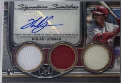 Nolan Gorman #SWTRA-NG Prices | 2023 Topps Museum Collection Signature ...