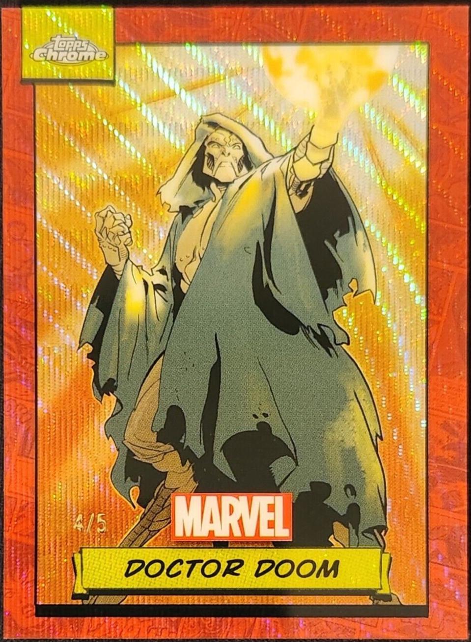 Doctor Doom [Red Wave] #61 Prices | Marvel 2024 Topps Chrome | Marvel Cards