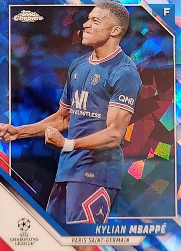 Kylian Mbappe #1 Prices | 2021 Topps Chrome Sapphire UEFA Champions ...
