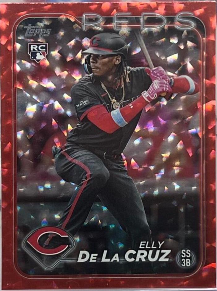 Elly De La Cruz [Red Crackle Foil] #141 Prices | 2024 Topps | Baseball Cards