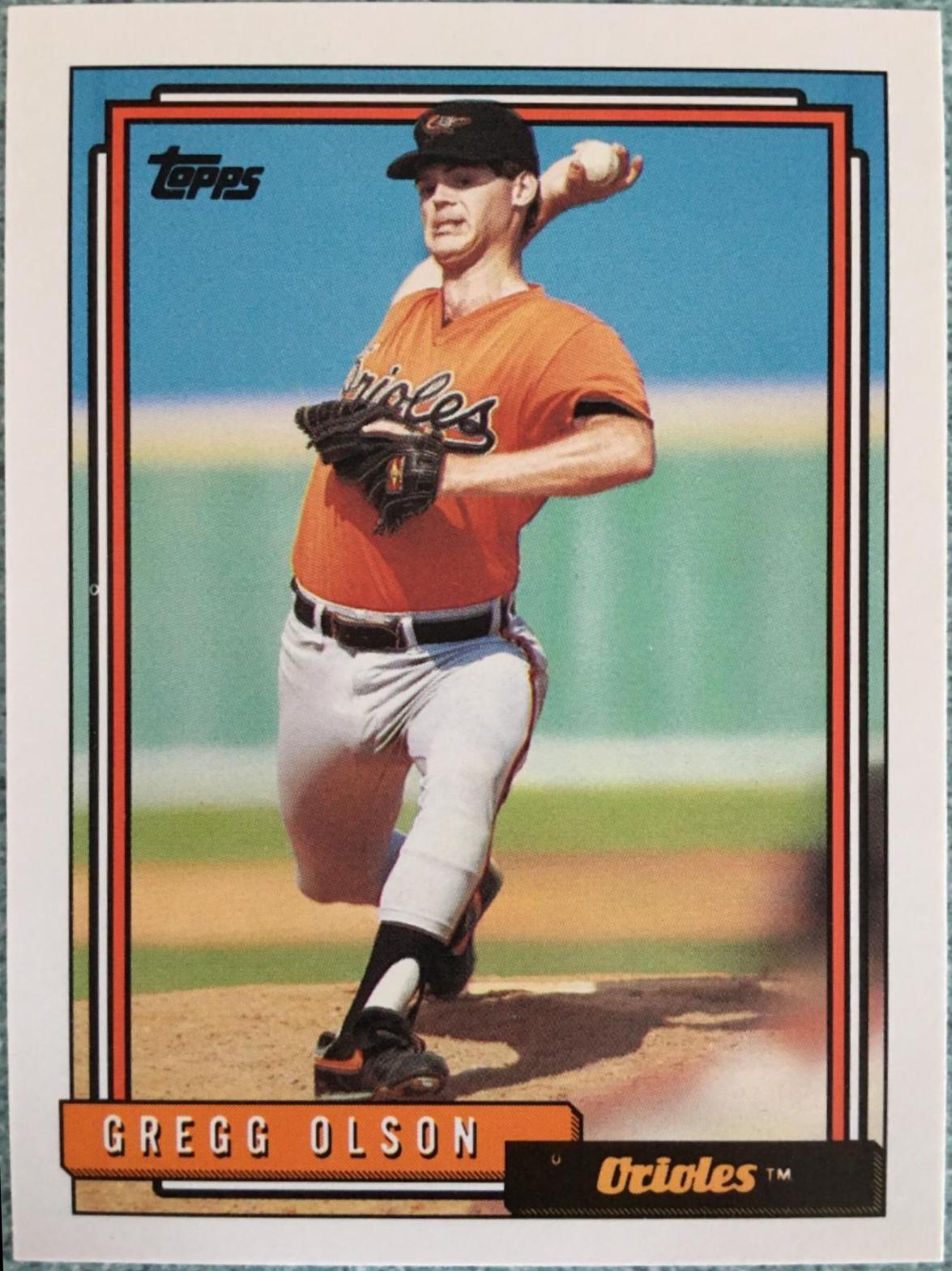 Gregg Olson #350 Prices | 1992 Topps | Baseball Cards