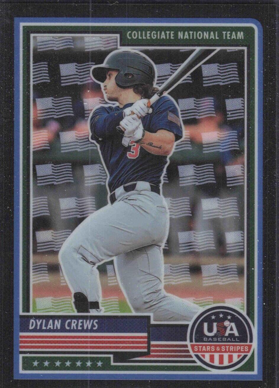 Dylan Crews [USA Flag] #64 Prices | 2023 Panini Stars & Stripes USA ...