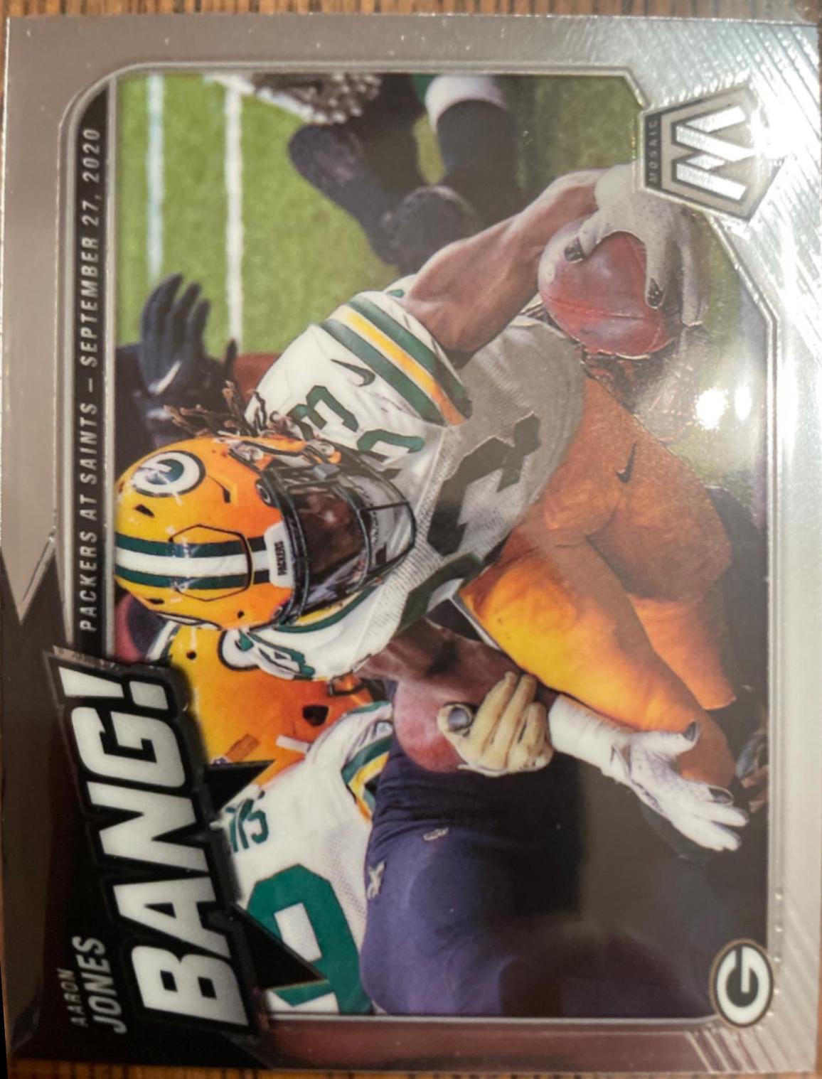 Aaron Jones #B-15 Prices | 2021 Panini Mosaic Bang | Football Cards