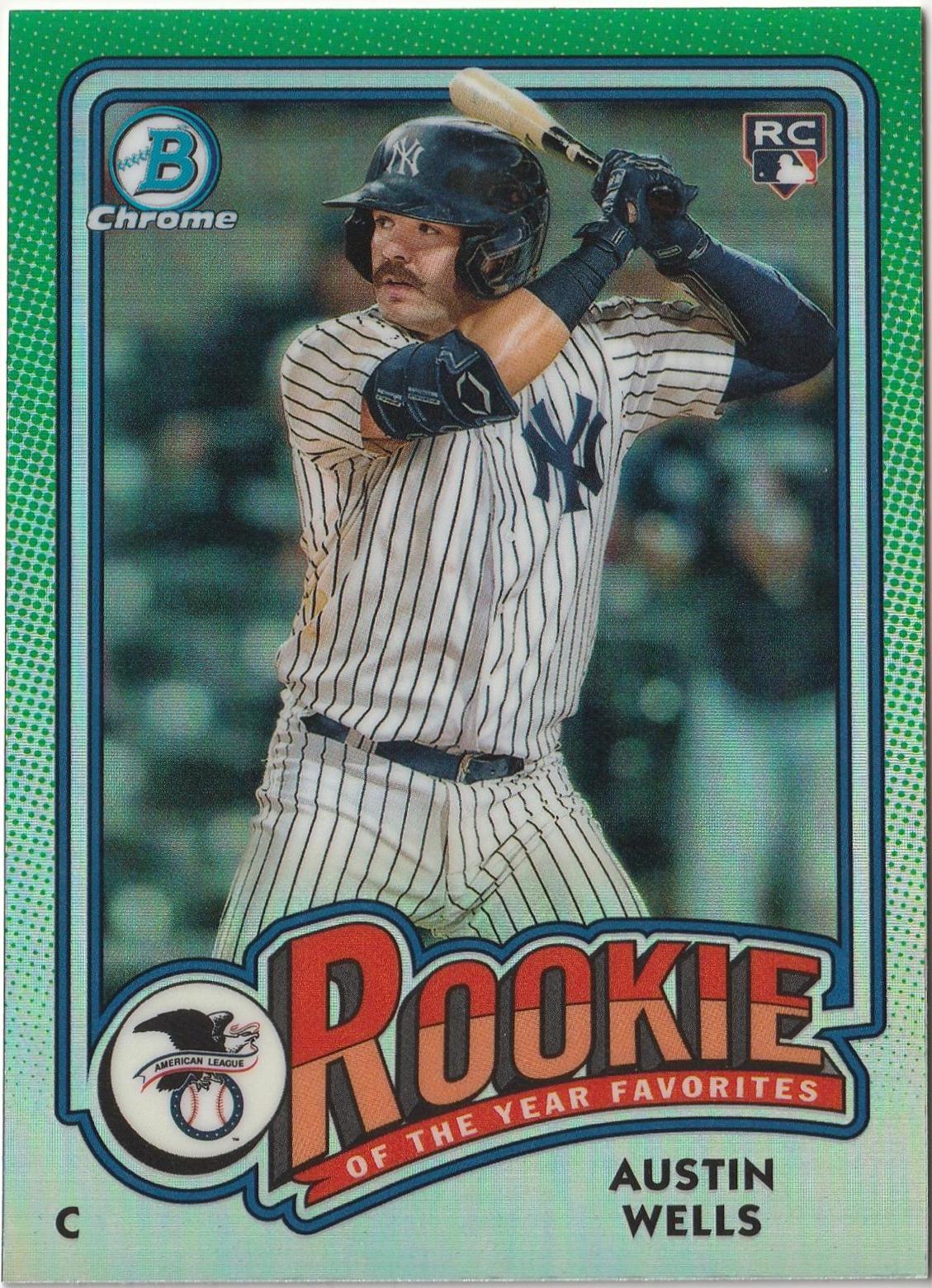 Austin Wells #ROY-2 Prices [Rookie] | 2024 Bowman Rookie of the Year ...