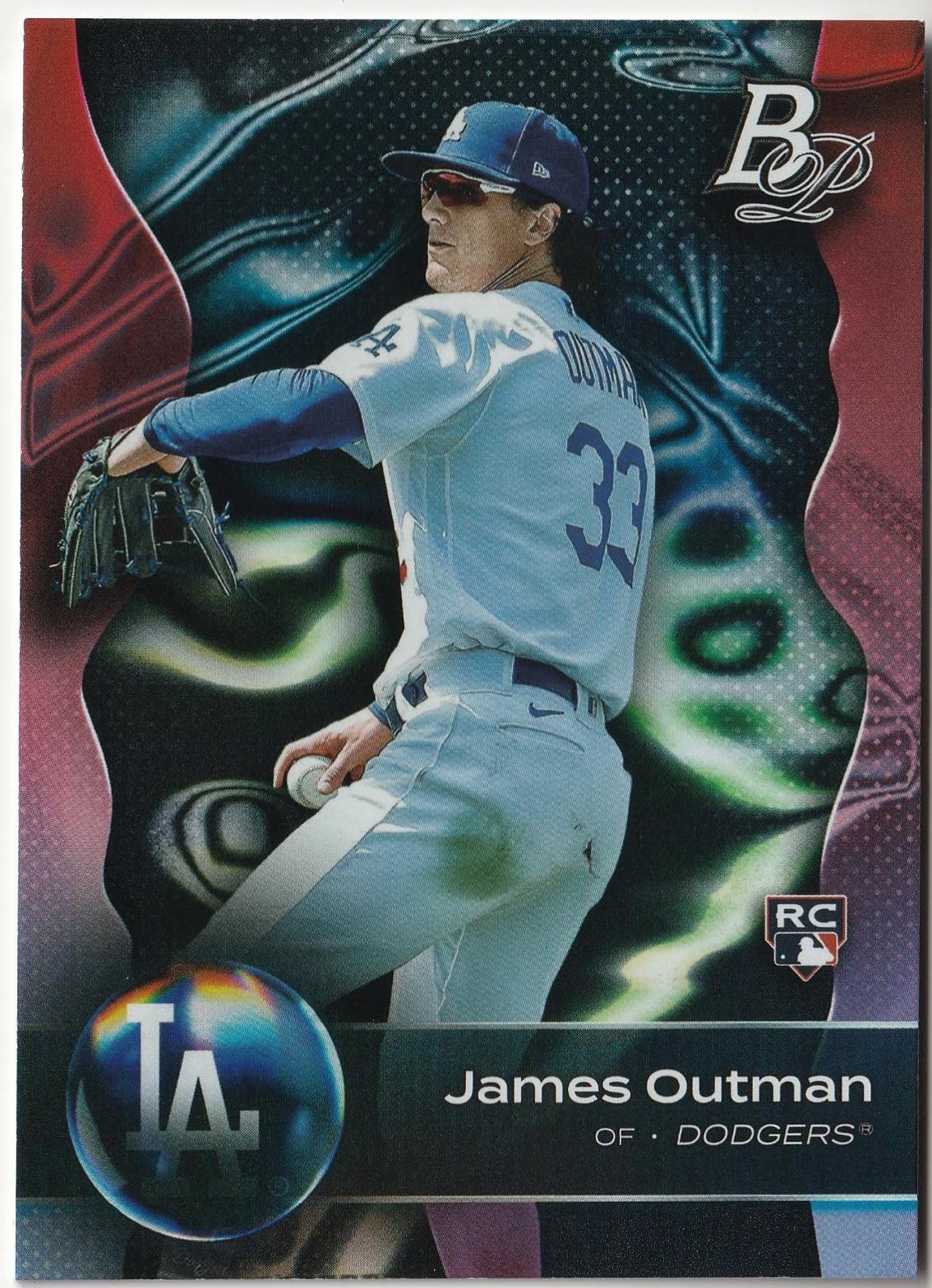 James Outman #53 Prices [Rookie] | 2023 Bowman Platinum | Baseball Cards