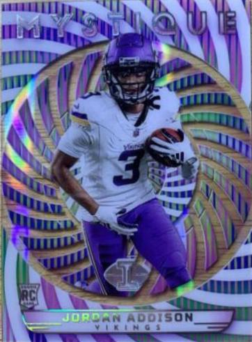 Jordan Addison [Rainbow] #20 Prices | 2023 Panini Illusions Mystique ...
