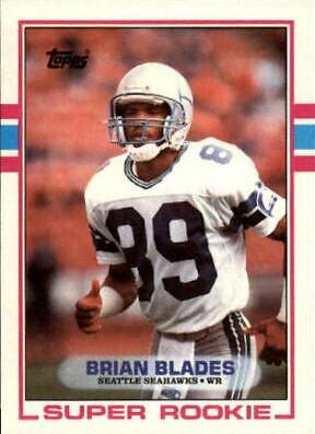 Brian Blades #182 Prices [Rookie] | 1989 Topps | Football Cards