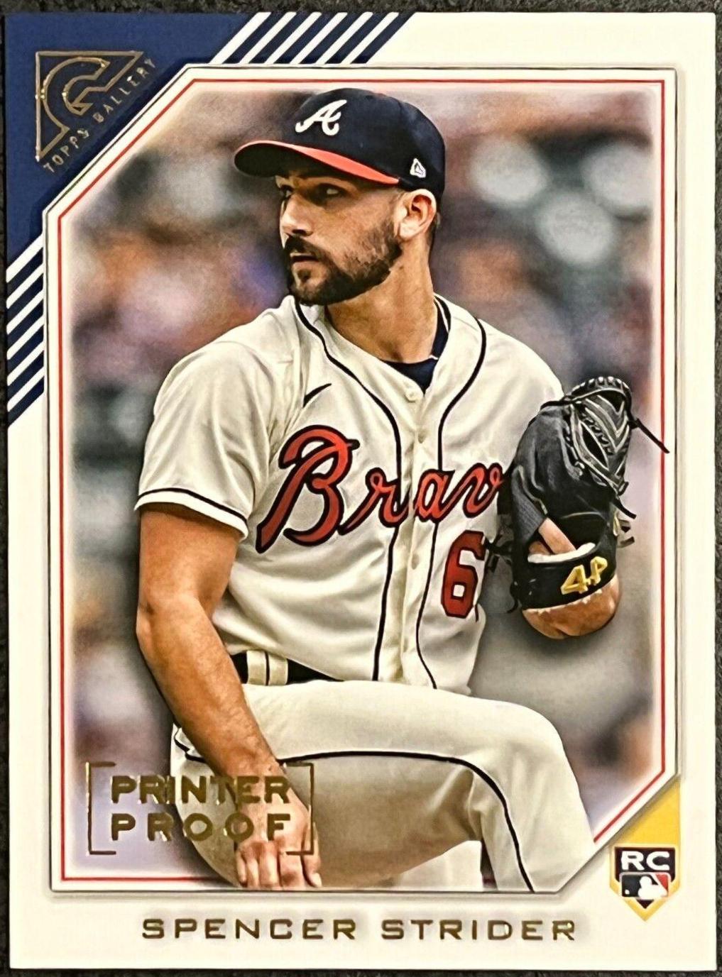 Spencer Strider [Printer Proof] #66 Prices | 2022 Topps Gallery ...