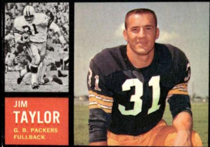 Jim Taylor #66 Prices | 1962 Topps | Football Cards