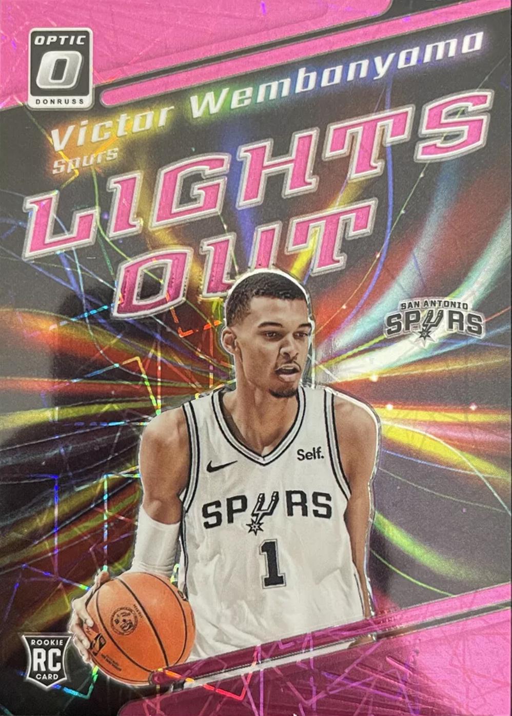 Victor Wembanyama [Pink Velocity] #4 Prices | 2023 Donruss Optic Lights Out | Basketball Cards