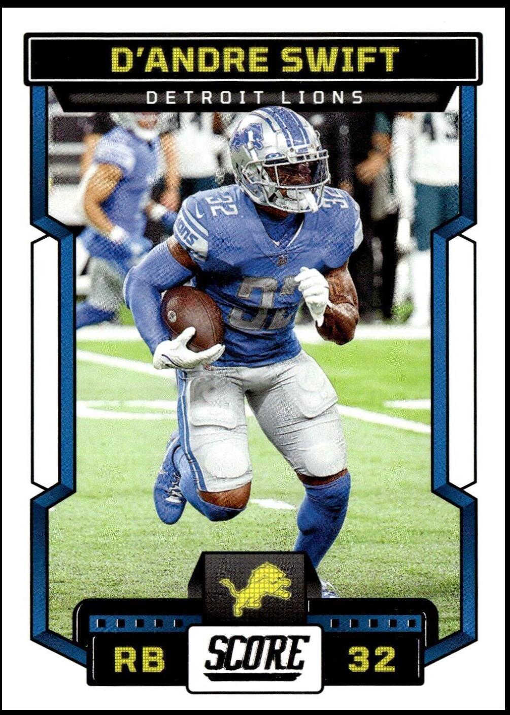 D'Andre Swift #82 Prices | 2023 Panini Score | Football Cards