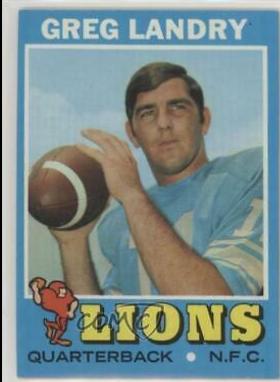 Greg Landry #11 Prices [Rookie] | 1971 Topps | Football Cards