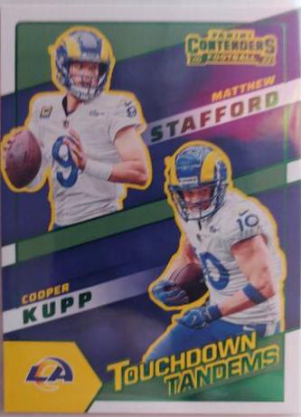 Cooper Kupp, Matthew Stafford [Emerald] #TDT-LAR Prices | 2022 Panini ...