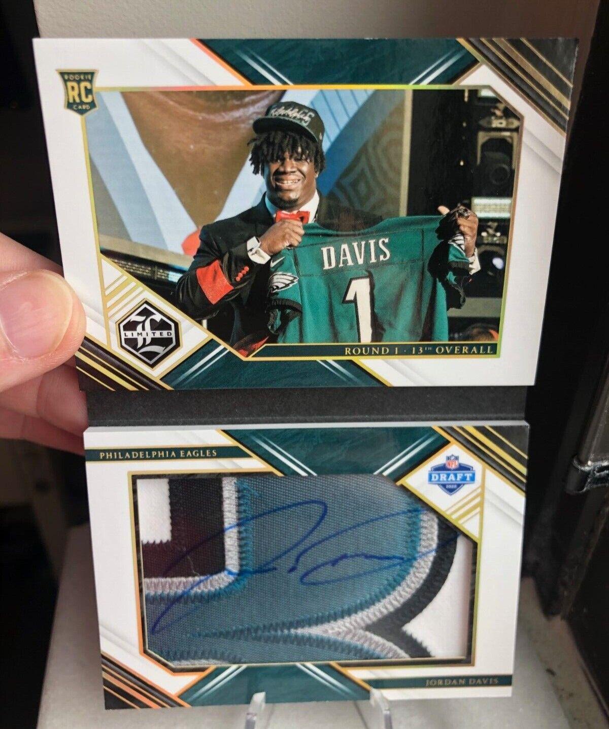 Jordan Davis #DSB-JD Prices | 2022 Panini Limited Draft Day Signatures ...