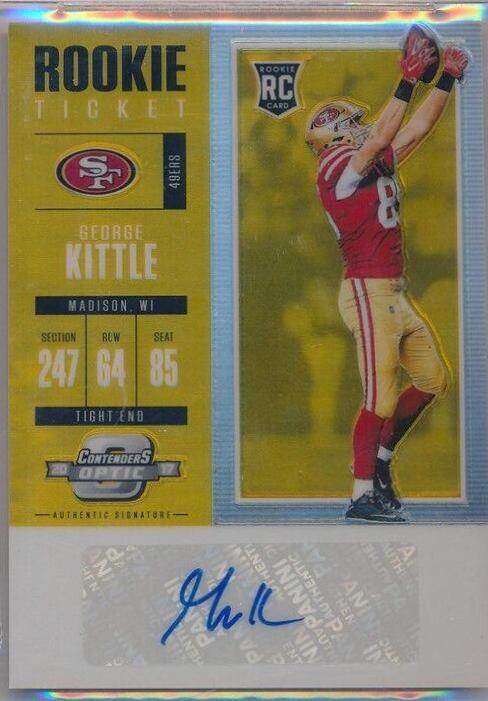 George Kittle [Autograph Gold] #186 Prices | 2017 Panini Contenders ...