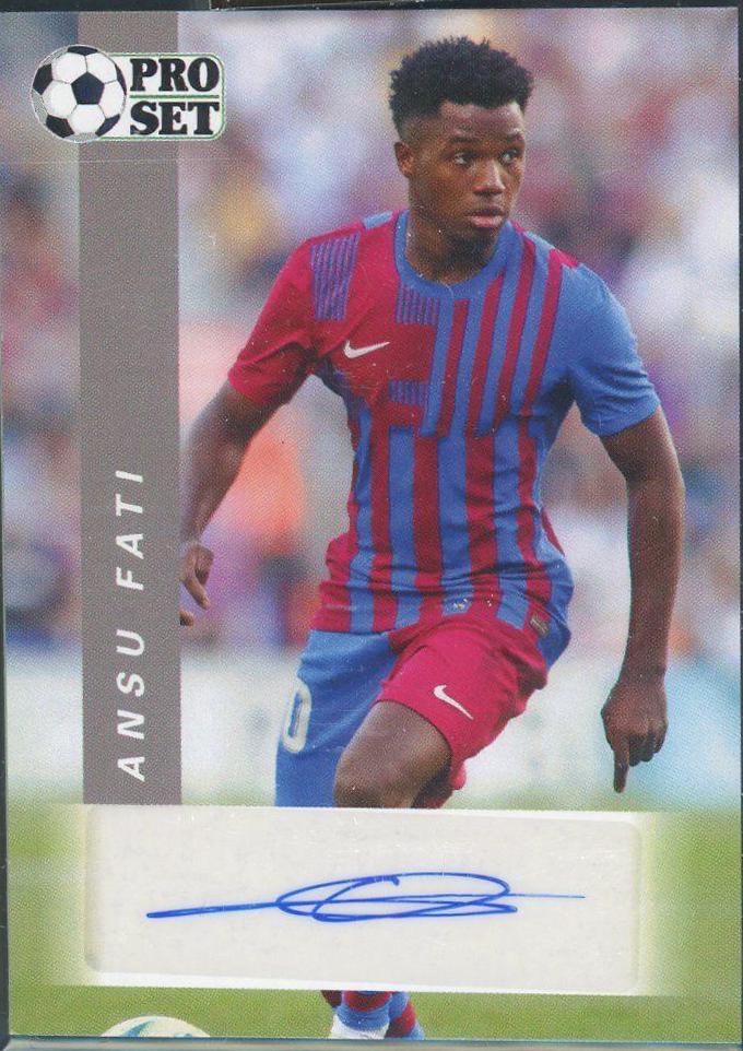 Ansu Fati #PS-AF1 Precios | 2022 Pro Set Autographs | Tarjetas de Fútbol
