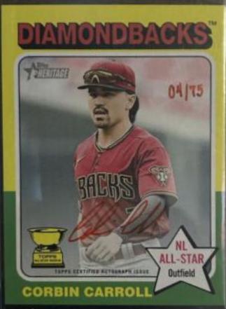 Corbin Carroll [Special Edition Red Ink] #ROA-CCA Prices | 2024 Topps ...