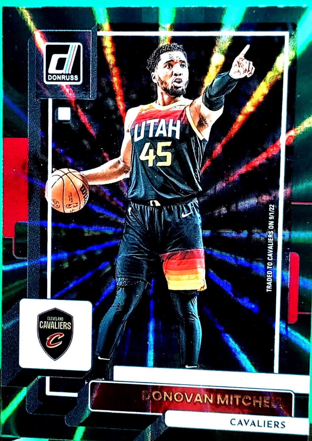 Donovan Mitchell [Green Laser] #111 Prices | 2022 Panini Donruss ...