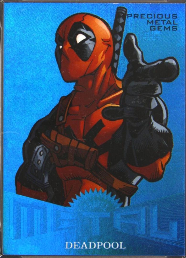 Deadpool [Blue] #MM12 Prices | Marvel 2017 Spider-Man Metals | Marvel Cards