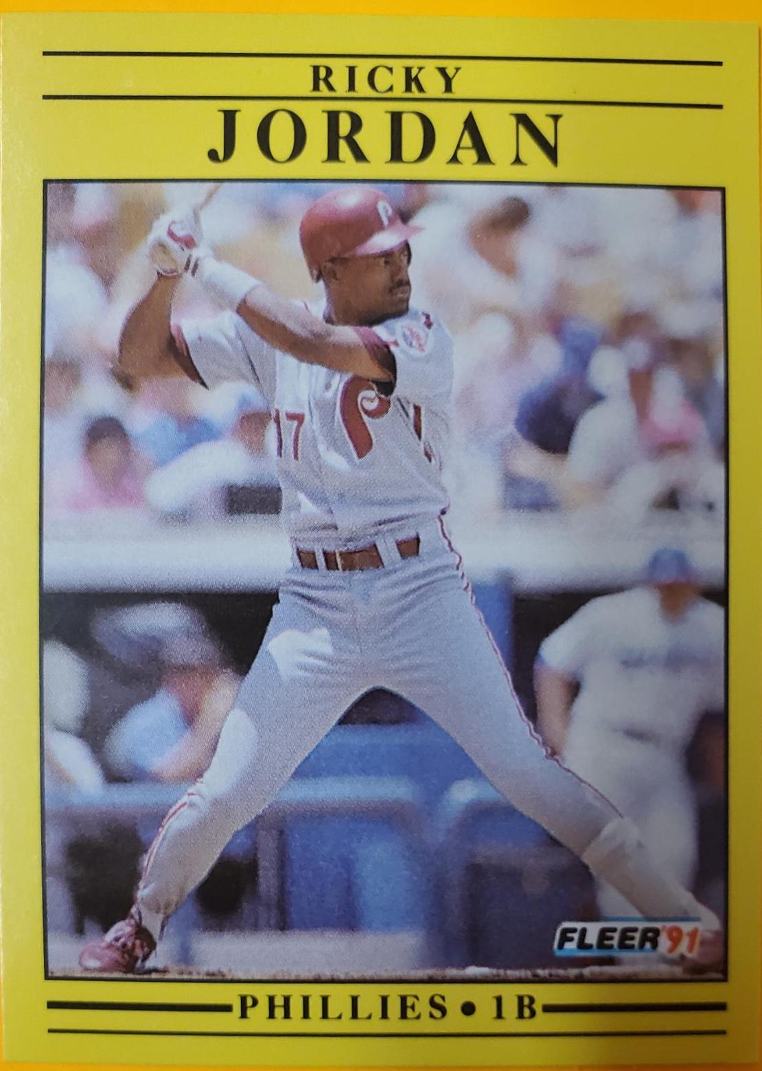 Ricky Jordan #401 Prices | 1991 Fleer | Baseball Cards