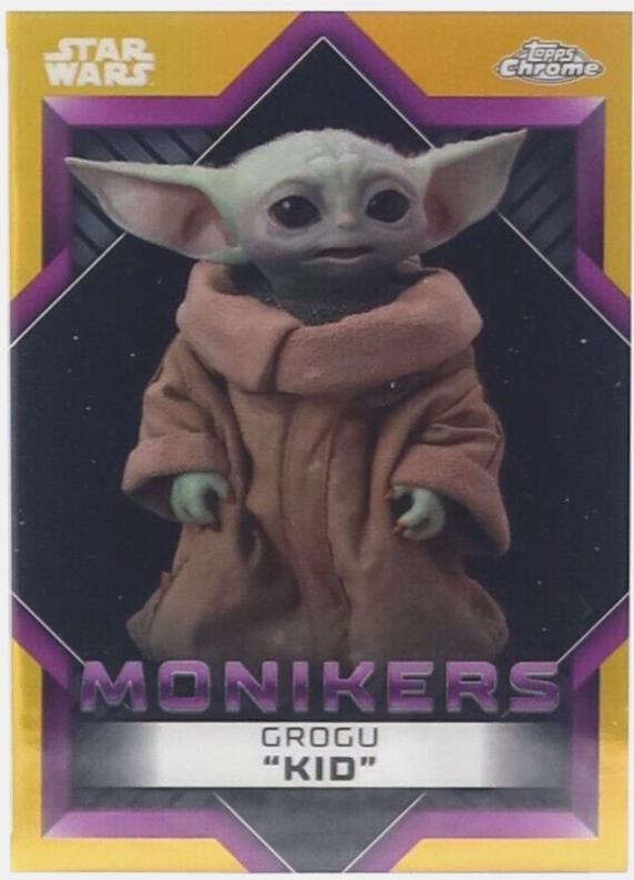 Grogu [Gold Refractor] #M-7 Prices | Star Wars 2023 Topps Chrome ...
