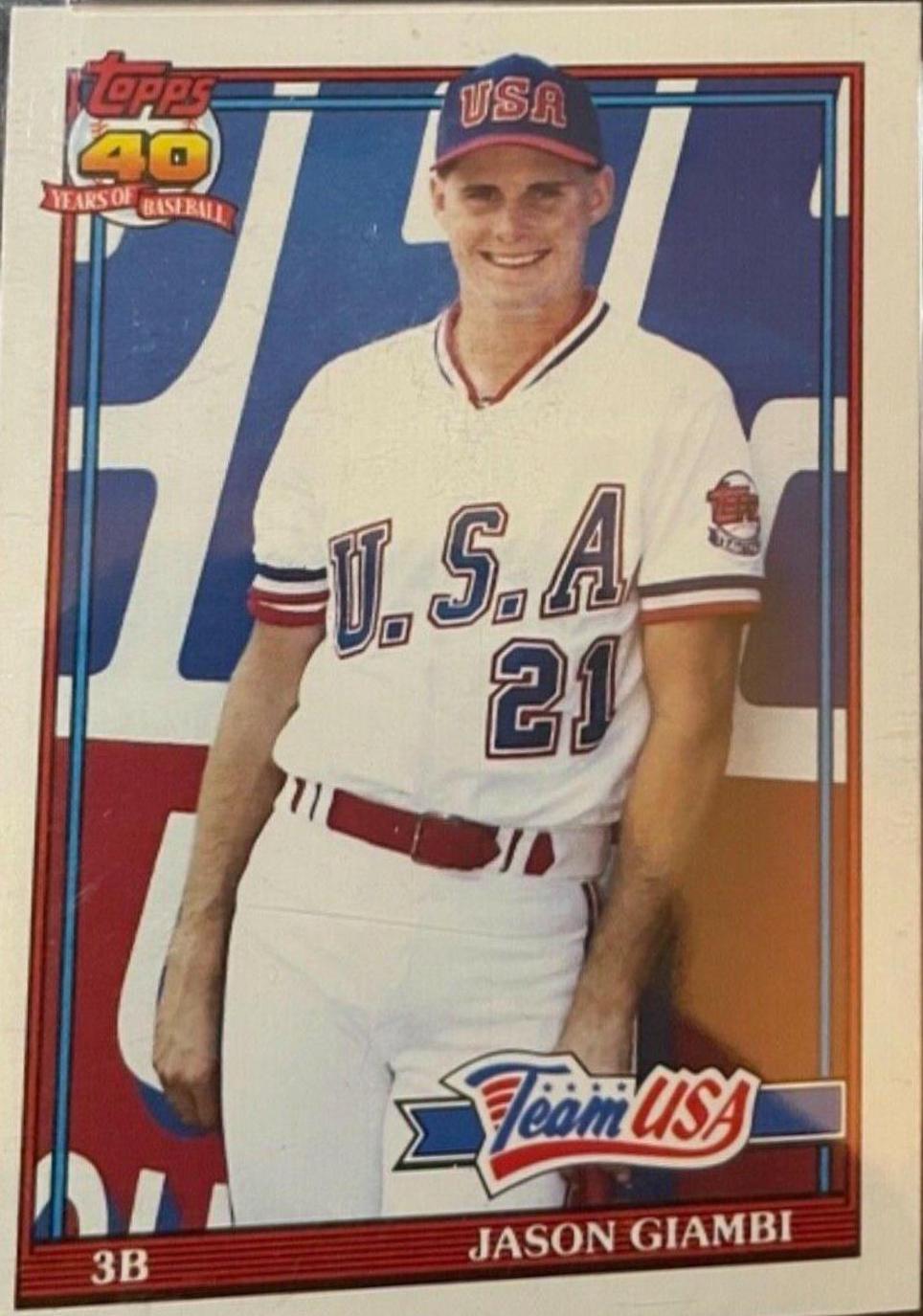 Jason Giambi #45T Prices [Rookie] | 1991 Topps Traded | Baseball Cards