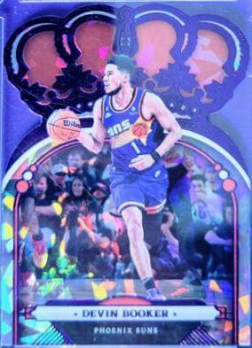 Devin Booker [Crystal Purple] #61 Prices | 2022 Panini Crown Royale ...