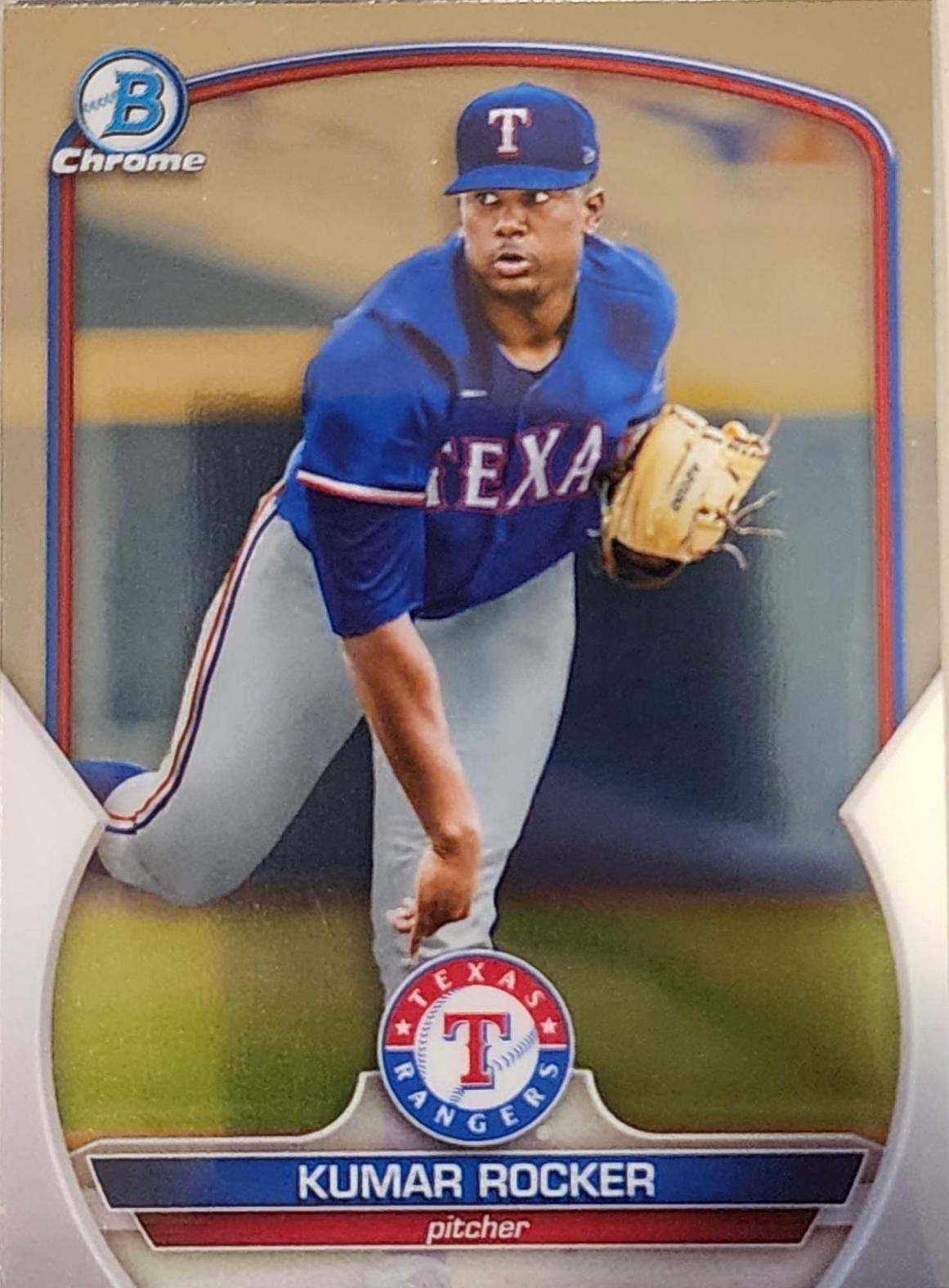 Kumar Rocker #BCP-39 Prices | 2023 Bowman Chrome Prospects | Baseball Cards