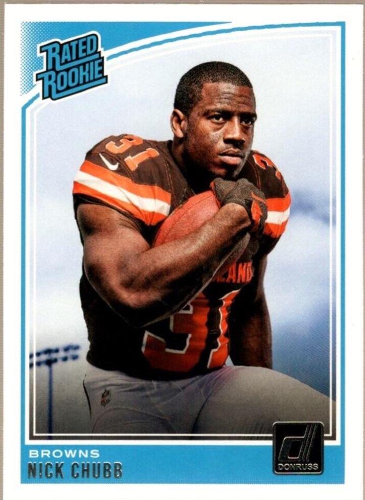 Nick Chubb #308 Prices [Rookie] | 2018 Donruss | Football Cards