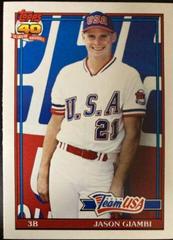 Jason Giambi #45T Prices [Rookie] | 1991 Topps Traded Tiffany ...