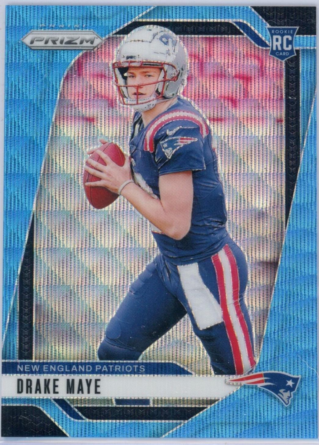 Drake Maye [Blue Wave] #329 Precios | 2024 Panini Prizm | Tarjetas de ...