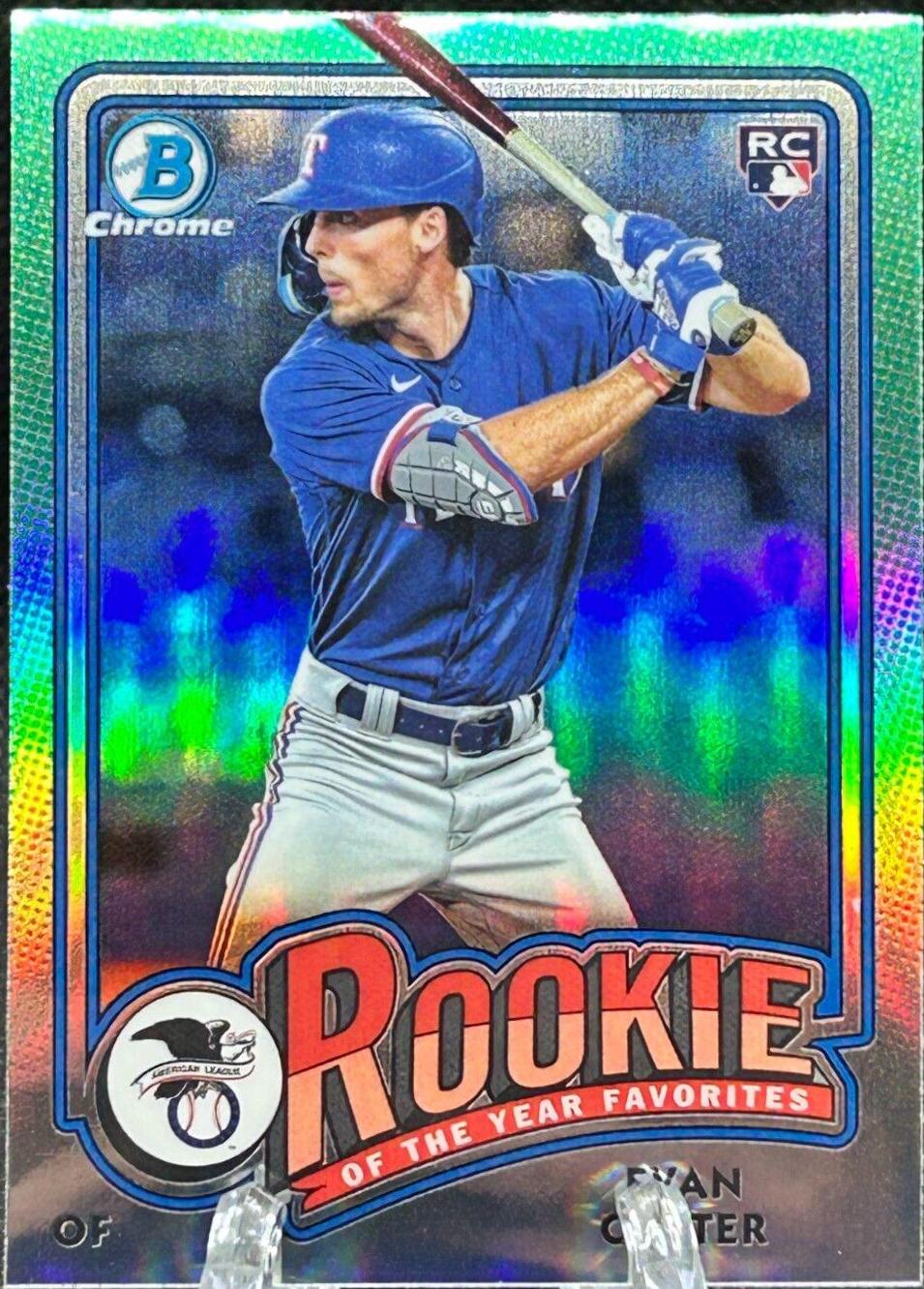 Evan Carter #ROY-12 Prices | 2024 Bowman Rookie of the Year Favorites ...