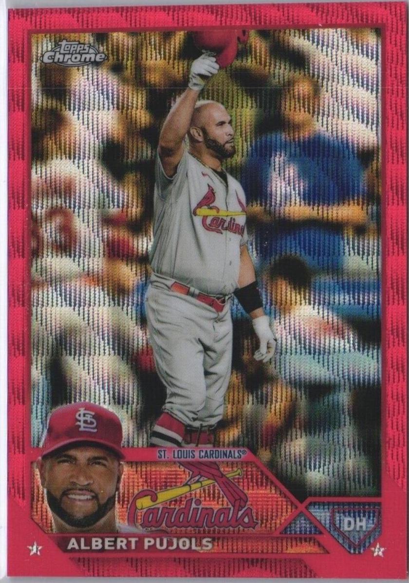 Albert Pujols [Red Wave] #143 Prices | 2023 Topps Chrome | Baseball Cards