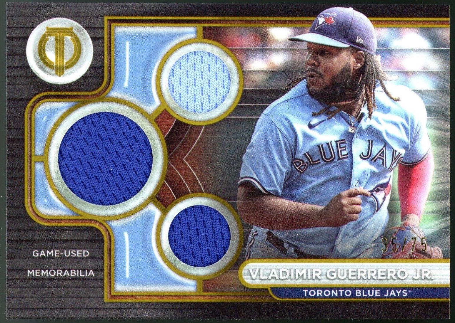 Vladimir Guerrero Jr. [Gold] #TTR-VG Prices | 2024 Topps Tribute Triple ...