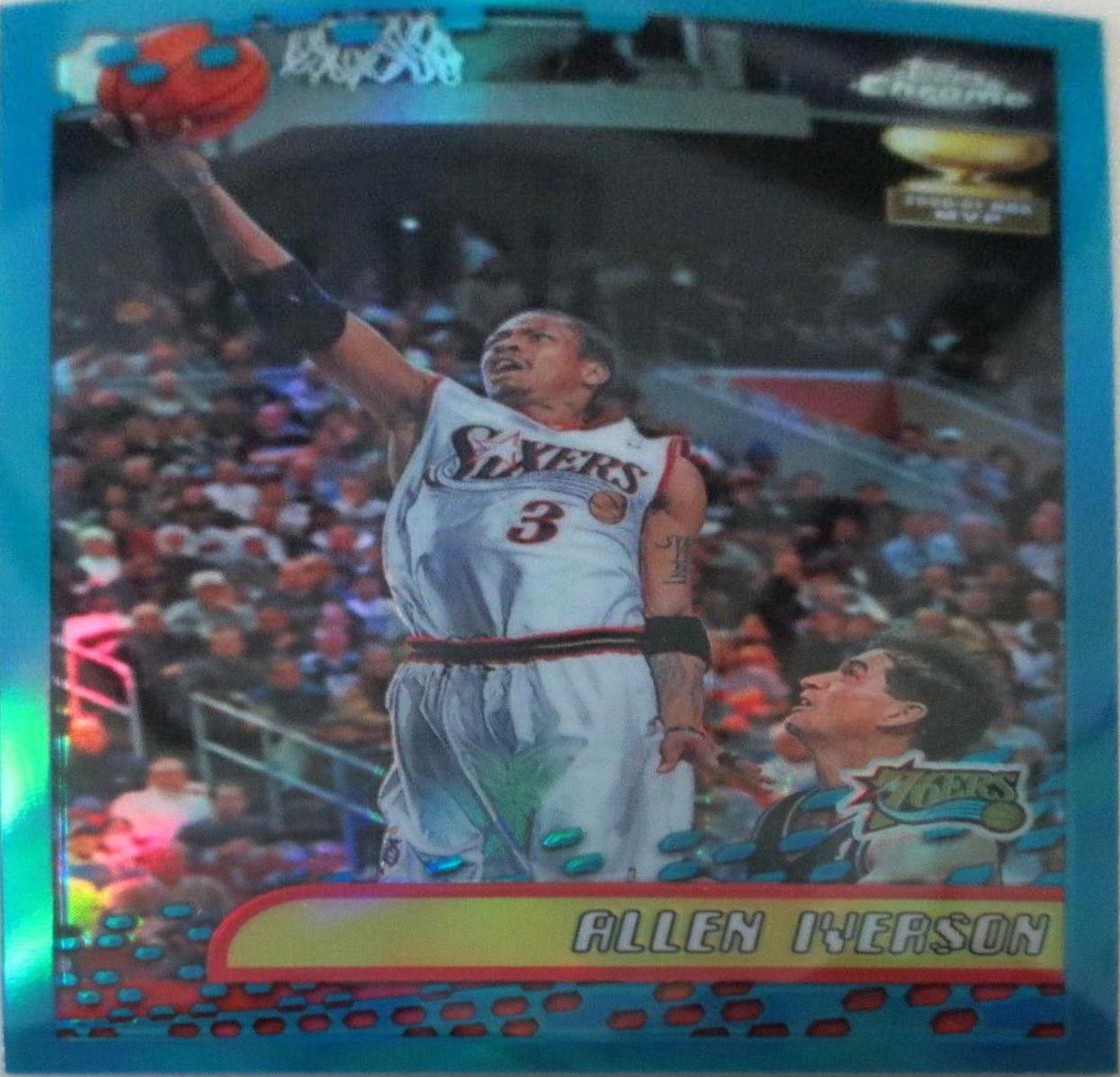 Allen Iverson [Refractor] #3 Prices | 2001 Topps Chrome | Basketball Cards