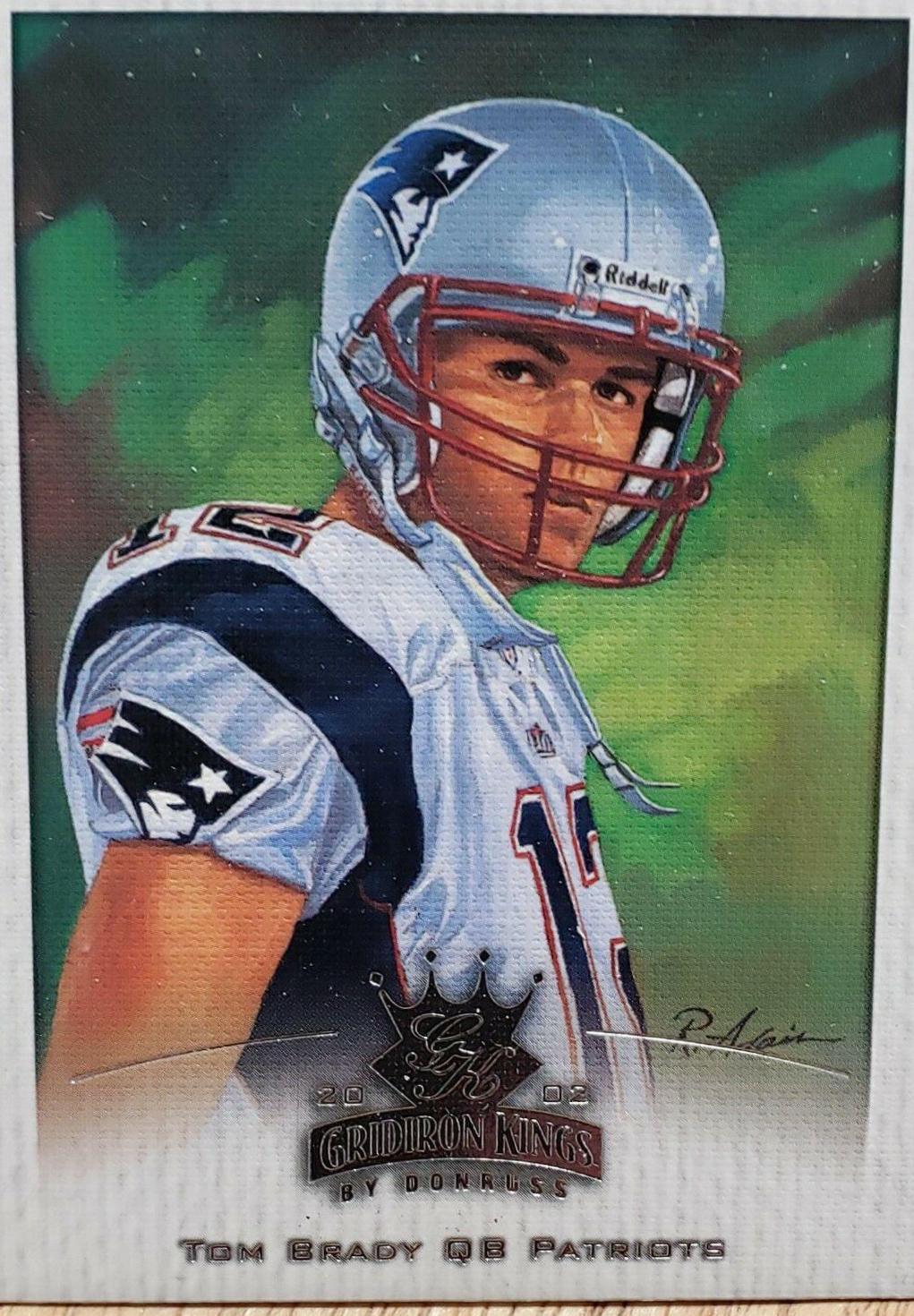 Tom Brady [Sample] #55 Prices | 2002 Panini Donruss Gridiron Kings ...