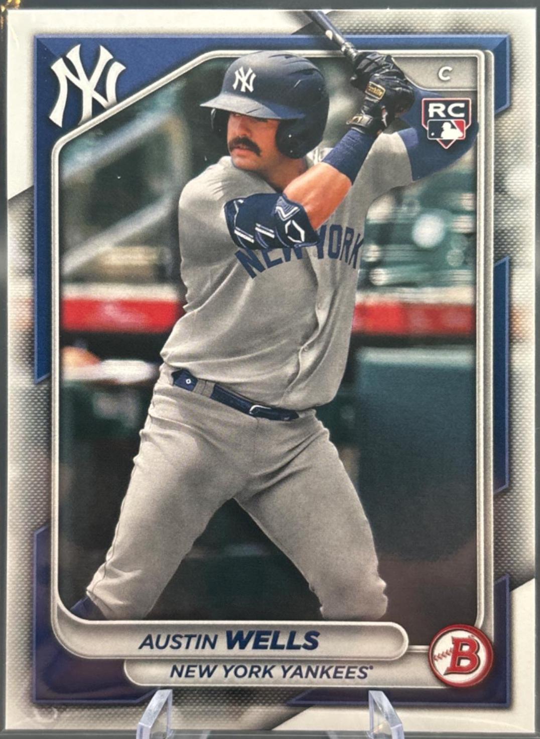 Austin Wells #87 Prices [Rookie] | 2024 Bowman | Baseball Cards
