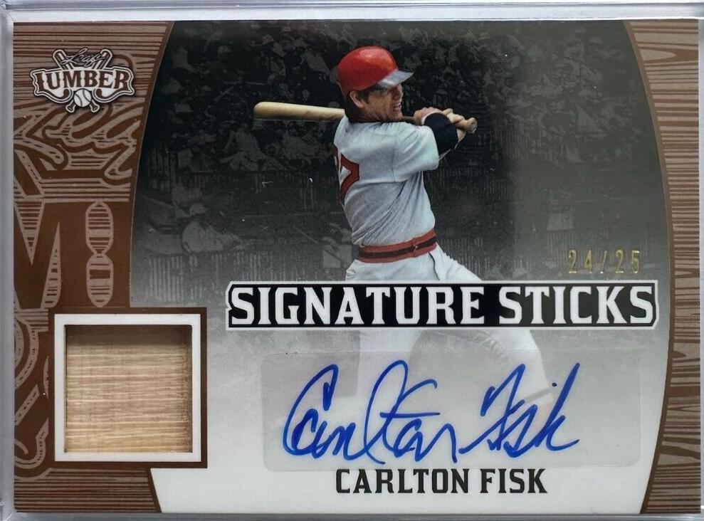 Carlton Fisk #SS-CF1 Prices | 2024 Leaf Lumber Signature Sticks ...